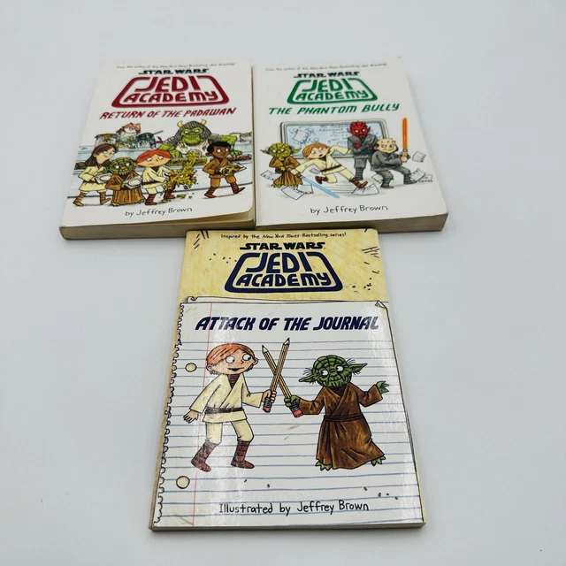 STAR WARS JEDI Academy Children's Books x 3 Jeffrey Brown and Jarrett ...