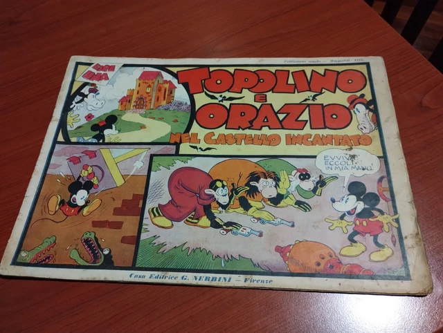 TOPOLINO E ORAZIO Nel Castello Incantato Albo Nerbini 1935 Original ...