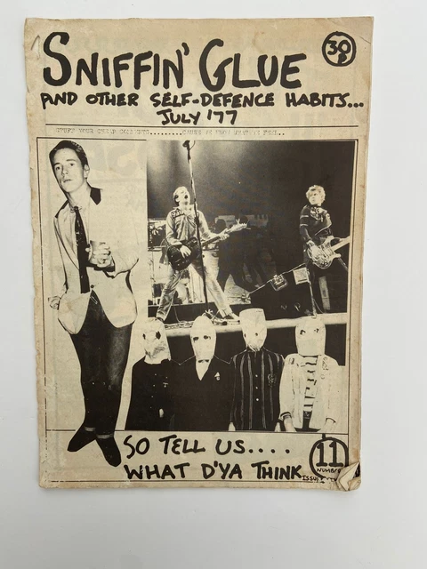 THE CLASH DAMNED John Lydon Lou Reed SNIFFIN' GLUE ZINE 11 punk July ...