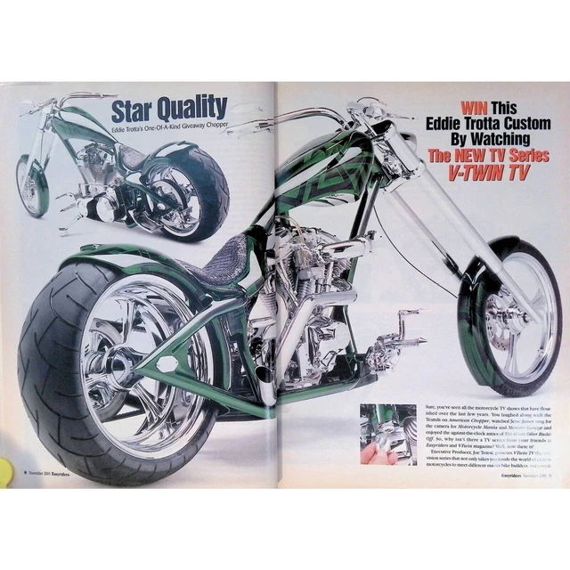 EASYRIDERS MOTORCYCLE MAGAZINE NOV 2005 Harley Lineup Sturgis 2005 £3. ...