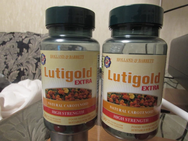 LUTIGOLD EXTRA-HIGH STRENGTH-2 tubs of 30 Capsules=60- (Holland and ...