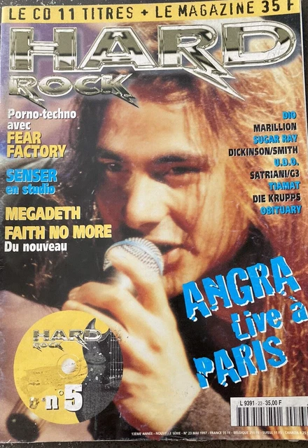 HARD ROCK MAGAZINE n°23, Angra, Fear Factory, Megadeth, Faith No More ...