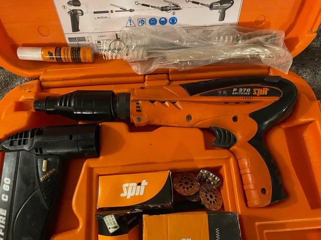 SPIT P370 C60 Spitfire Cartridge Nail Gun with Magazine & Case £150.00 ...
