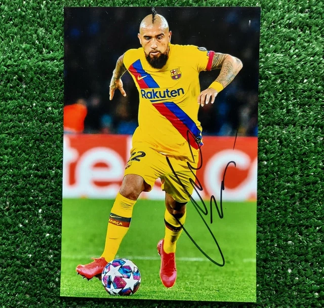 FOTO VIDAL BARCELLONA Autografata Signed Calcio Photo Autograph Firmata ...