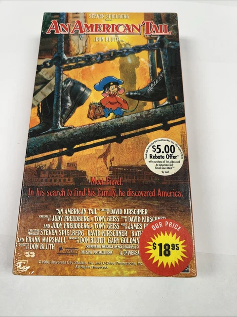 AN AMERICAN TAIL (VHS) SEALED Watermarks MCA Steven Spielberg Dom ...