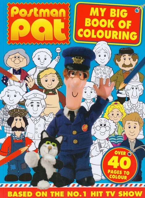 NEW POSTMAN PAT - MY BIG BOOK OF COLOURING activity book £4.95 ...