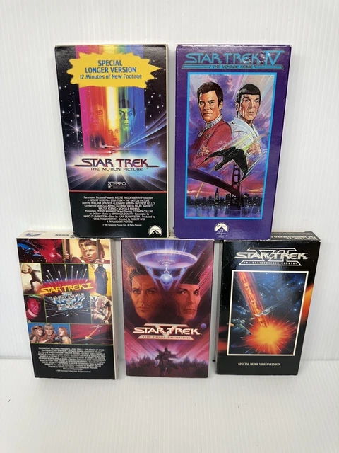 STAR TREK MOVIE VHS Tapes Including Special long Version Lot of 5 ...
