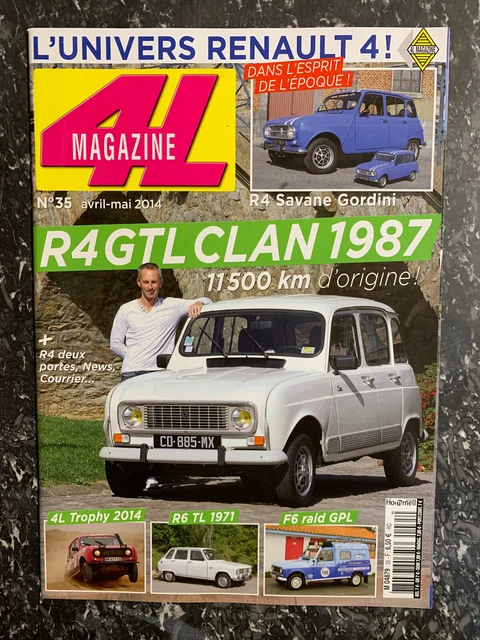 MAGAZINE 4L N°35 - L'Univers Renault 4 (avec poster) EUR 10,00 ...