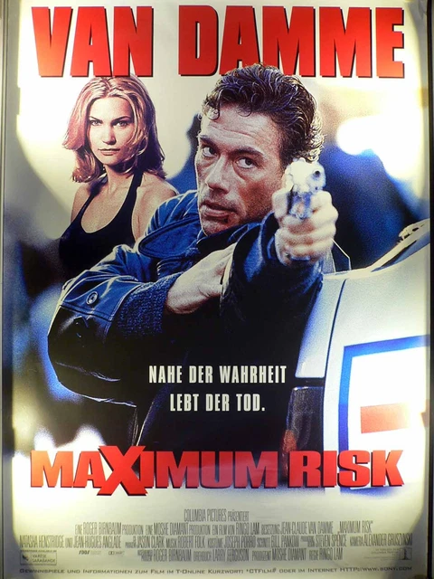 MAXIMUM RISK - Jean-Claude Van Damme - Filmposter 120x80cm gerollt EUR ...