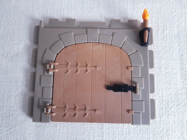 PLAYMOBIL GRANDE PORTE torche serrure château fort moyen-âge vintage 3667 3666 EUR 8,50 ...
