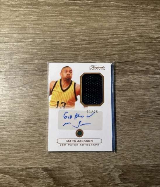 MARK JACKSON : Patch autographe Keepsake Multi Sport Edition Gem /75 ...