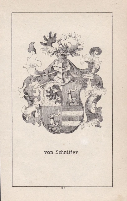 ENV. 1840 SCHNITTER Sniter Armoiries Heraldry Héraldique Coat Of Arms ...