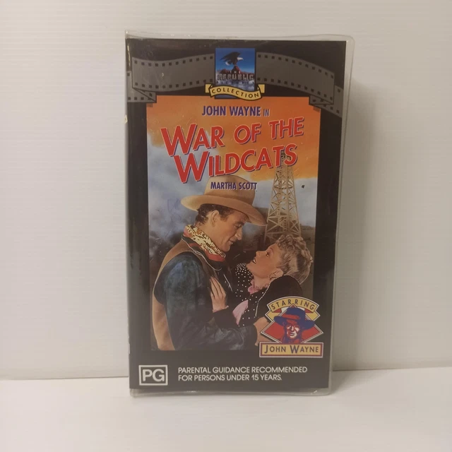 WAR OF THE Wildcats VHS Tape John Wayne Republic Collection Clamshell ...