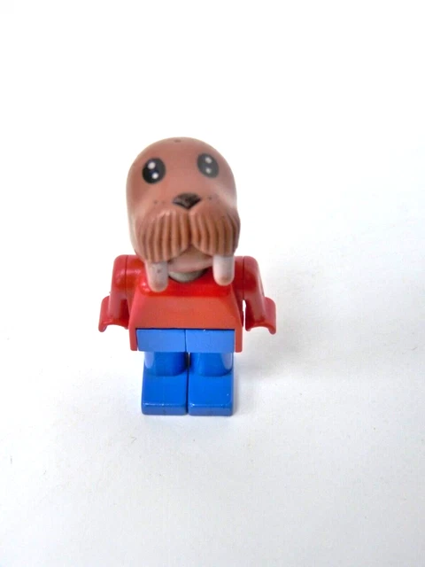 VINTAGE LEGO MINI Figure Fabuland Wally Walrus Figure - 5 CM High ...