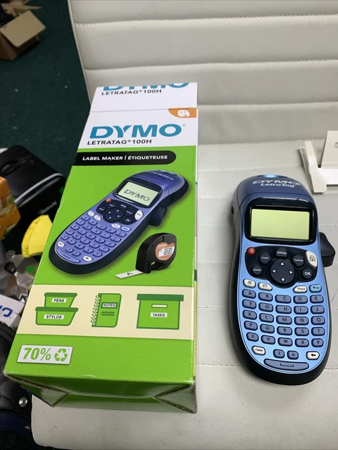 DYMO LETRATAG HANDHELD Label Maker Blue *NOT WORKING* £10.00 - PicClick UK