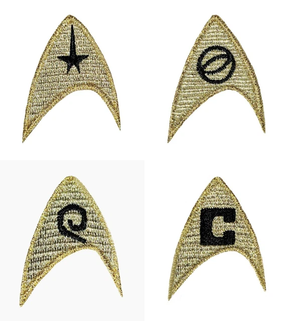 STAR TREK TOS Uniform Badge Patch Insignia 1st Pilot USS Enterprise All ...