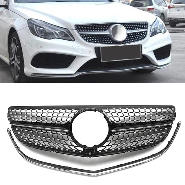 BLACK FRONT GRILLE GT Vertical Grill For Mercedes Benz E Coupe C207 ...