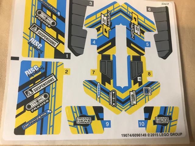 GENUINE LEGO STICKER Sheet 42034 Technic Quad Bike Unused 19074 £2.89 ...