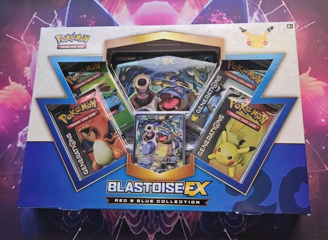 POKEMON TCG - Blastoise EX Box 20th Anniversary Red & Blue Collection ...