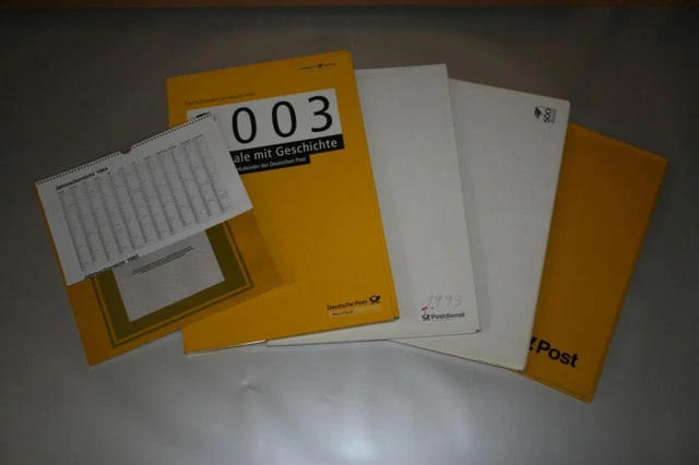 5 VERSCHIEDENE BRIEFMARKEN Kalender " BRD - Deutsche Bundes Post " EUR ...