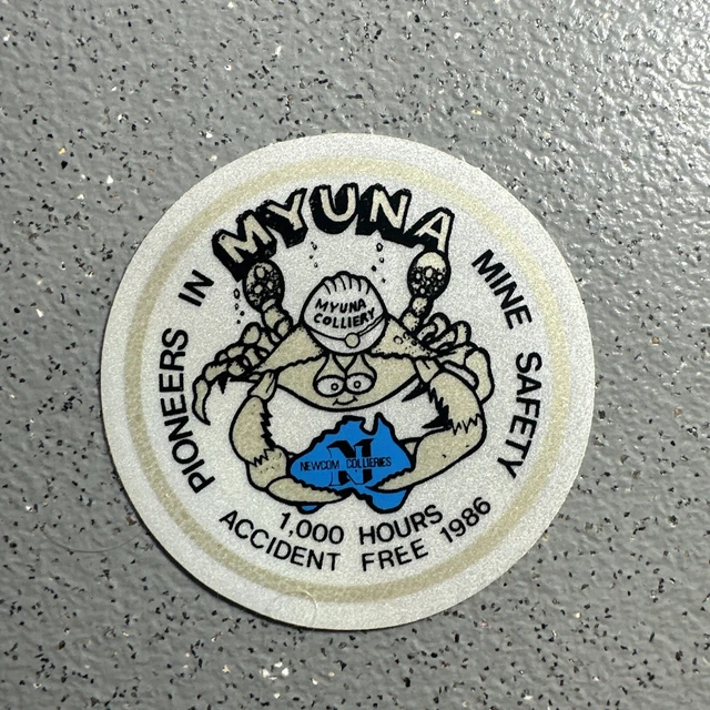 MINING STICKER, MYUNA Colliery $10.50 - PicClick AU