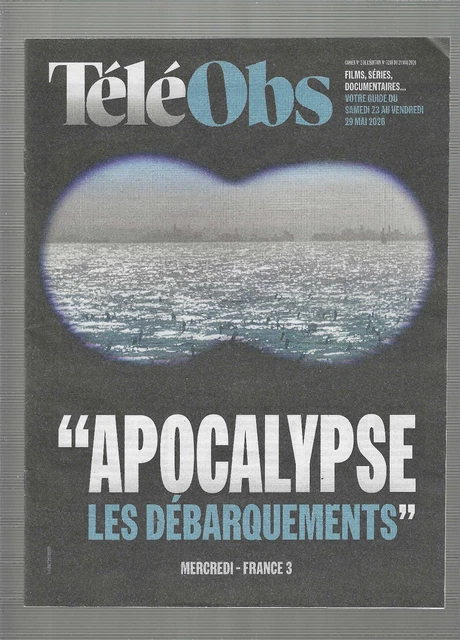 TELE OBS-21 MAI 2026-"Les Débarquements"/"EUPHORIA" (3)/Michel-Ange ...