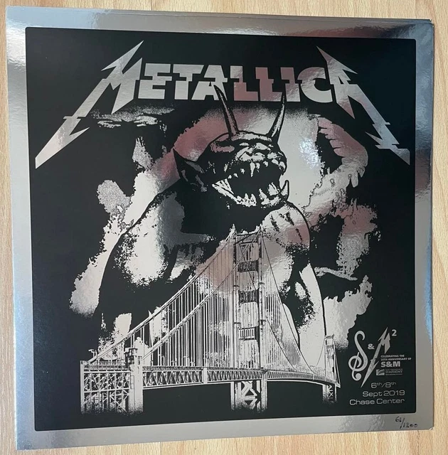 METALLICA S&M2 OFFICIAL print poster -event Chase Center -San Francisco ...