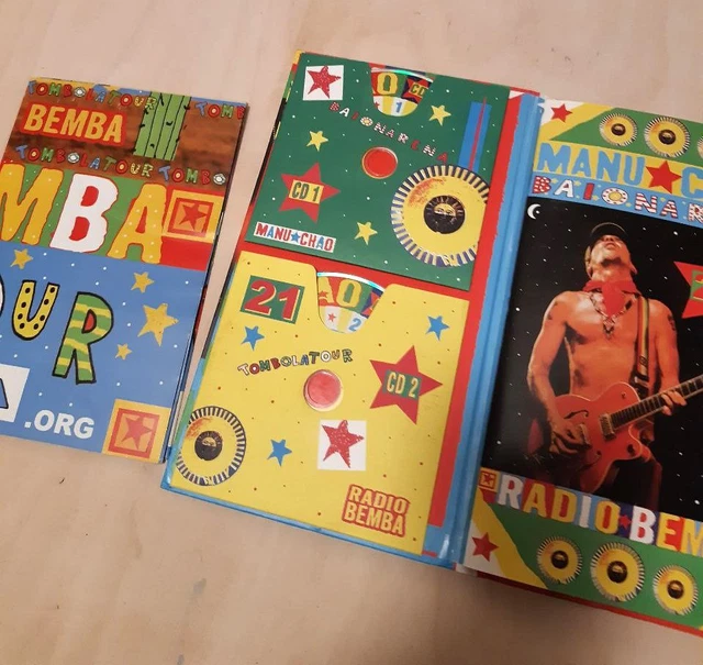 SELTENES BOOKLET MANU Chao RADIO BEMBA TOUR mit 2 CD, 1 DVD und poster ...