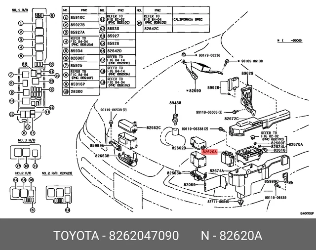 ORIGINAL OE BLOCKBAUGRUPPE, Sicherungsglied, 8262047090 für Toyota ...