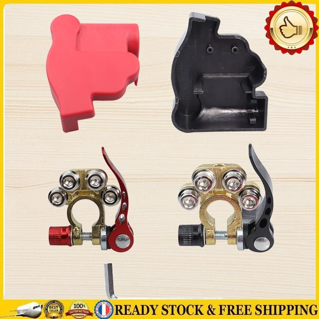 BATTERY CLAMP CONNECTOR Positive Negative Quick Release Connector (A ...
