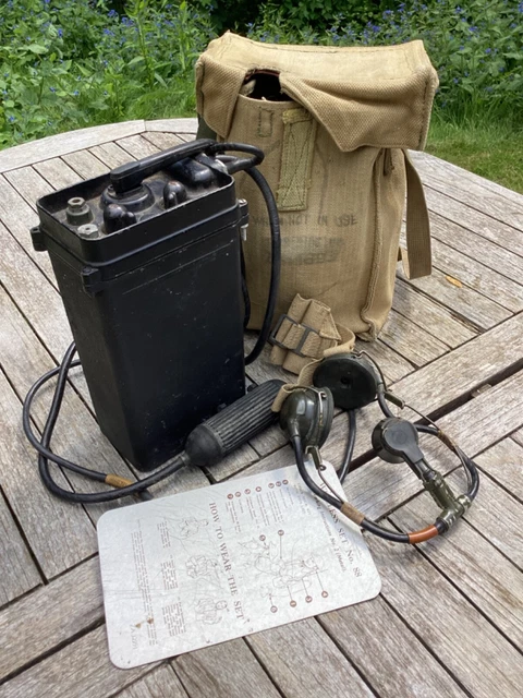 ORIGINAL BRITISH ARMY ww2 era set No 88 wireless field radio in case ...
