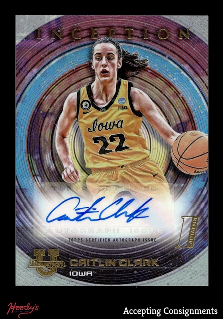 2022-23 BOWMAN INCEPTION University Autographes #BIACC Caitlin Clark ...