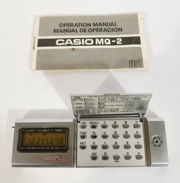 ANCIENNE CALCULATRICE MACHINE A Calculer Casio Mq-2 + Notice Vintage Calculator EUR 15,00 ...