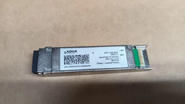 ADVA XFP/10G/850I MM/LC Optical Transceiver - Used, Fully Functional £7 ...