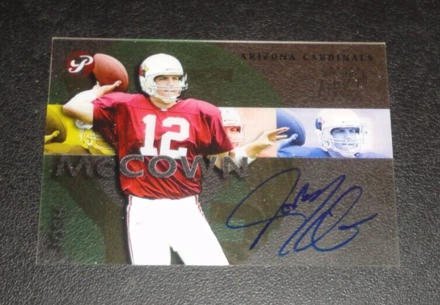 2002 TOPPS PRISTINE Josh McCown acétate recrue auto autographe RC #P-JM ...