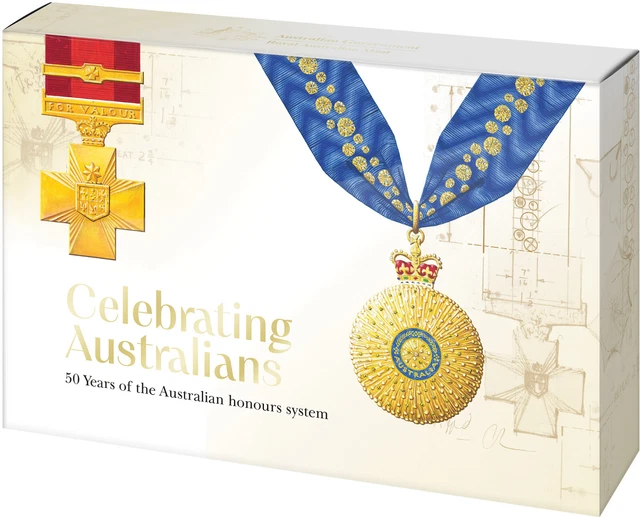 2025 CELEBRATING 50 Years Of The Australian Honours System 6-Coin Proof ...
