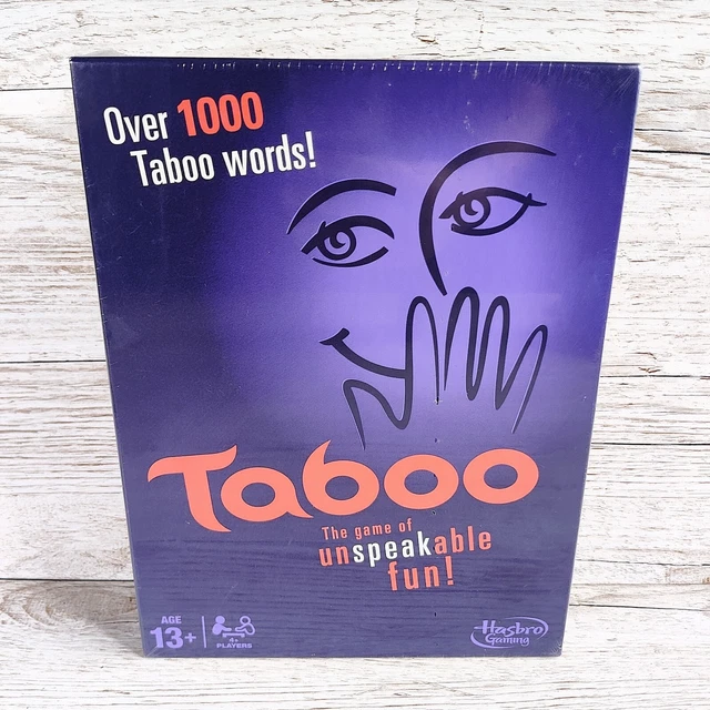 HASBRO TABOO THE Game of Unspeakable Fun Board Game. New & Sealed 2013 ...