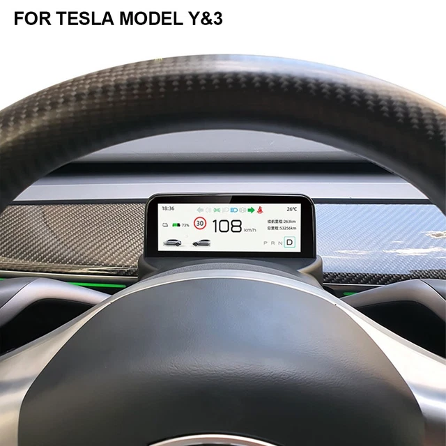 LATEST HD LCD Speedometer Cluster Gauge for Tesla Model 3Y 2023 5 16 ...
