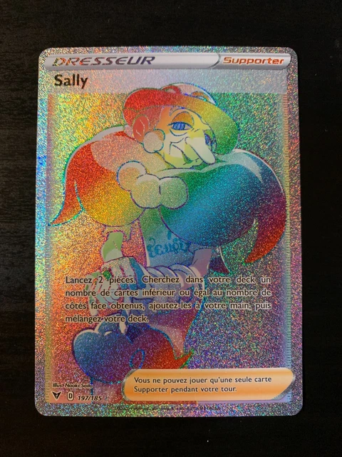 CARTE POKÉMON SALLY 197/185 EB04 Epée & Bouclier Voltage Eclatant FR ...