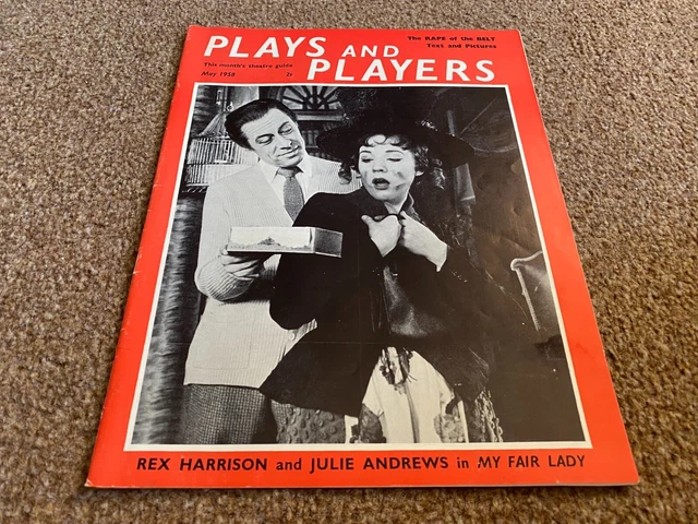 PLAYS AND PLAYERS Magazine 1958 May Rex Harrison. Julie Andrews ...