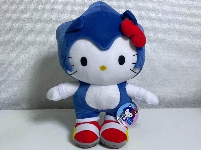 SONIC THE HEDGEHOG x HELLO KITTY Special Plush Doll SEGA Sanrio Limited ...