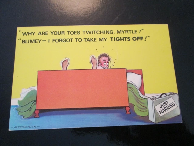 BAMFORTH COMIC POSTKARTE Nr. 105 Fitzpatrick ""Warum sind deine Zehen ...