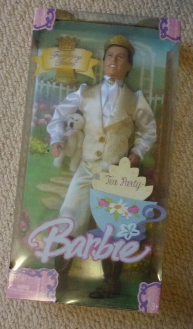 NIB BARBIE LICENSED Fantasy Tales Tea Party Ken Doll 2004 $170.00 ...
