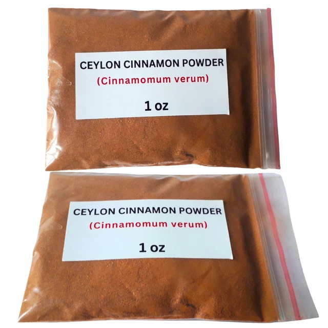 ORGANIC CEYLON CINNAMON Powder 1oz | Pure Sri Lankan Spice | Fresh ...