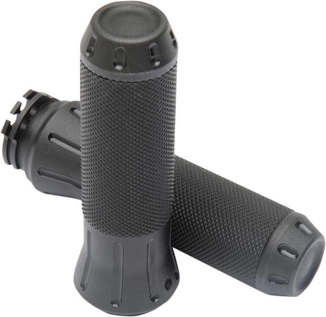 DRAG SPECIALTIES 354131 Cobra Hand Grips Stealth Tone Black Harley Xr ...