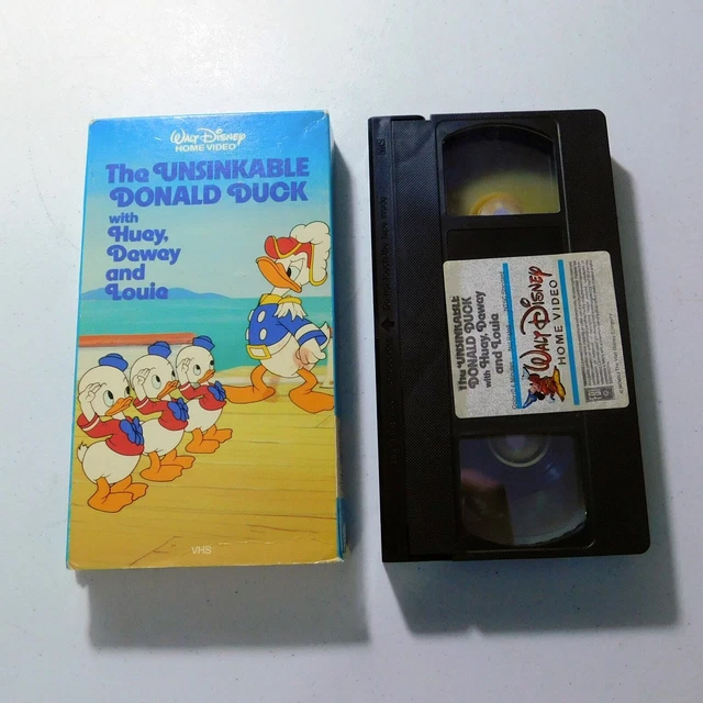 Walt Disney Home Video The Unsinkable Donald Duck Vhs Tape 80s Tested