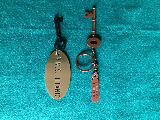 RMS TITANIC 1912 Key Rings Set-- A Fabulous Set Of 2 Replica Key Rings ...