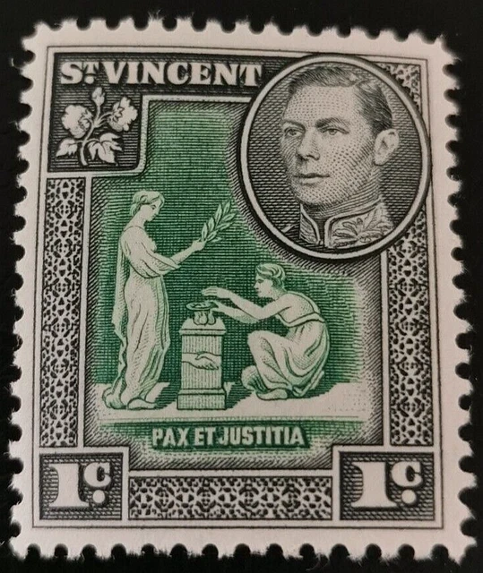 ST. VINCENT: 1949 -1952 King George VI 1 C. (Collectible Stamp). £4.20 ...