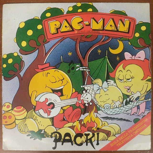 45 GIRI PAC-MAN Packi SIGLA TV Cartoni 1985 No Gioco Robot D'Avena ...