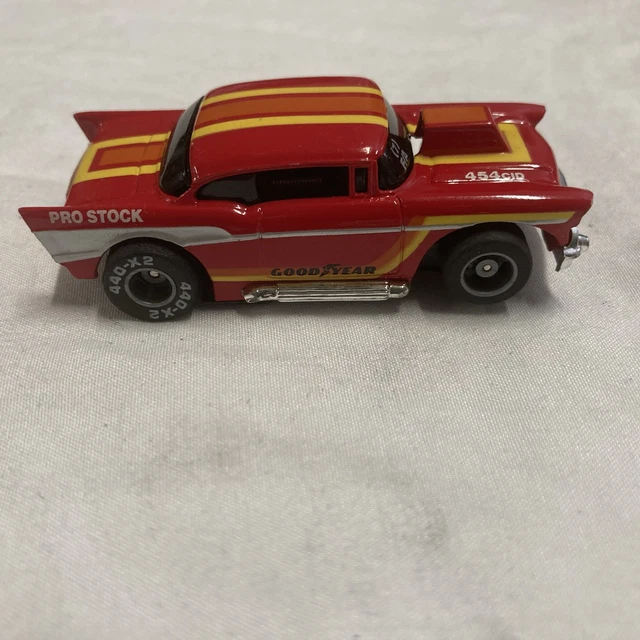 TYCO 1957 CHEVY 454 CID Pro Stock HO Scale Slot Car 440x2 Vintage $40. ...